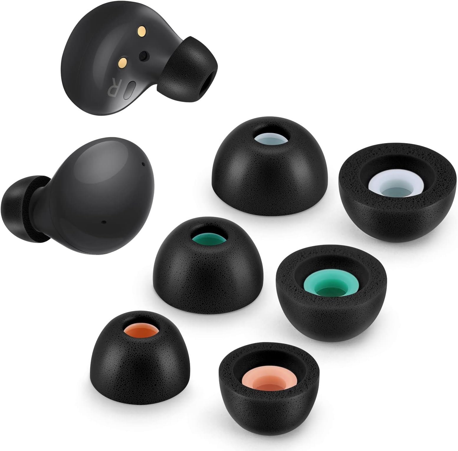 Amazon.com: 6 Pairs Silicone Galaxy Buds 2 Ear Tips Earbuds, S/M/L 3 ...