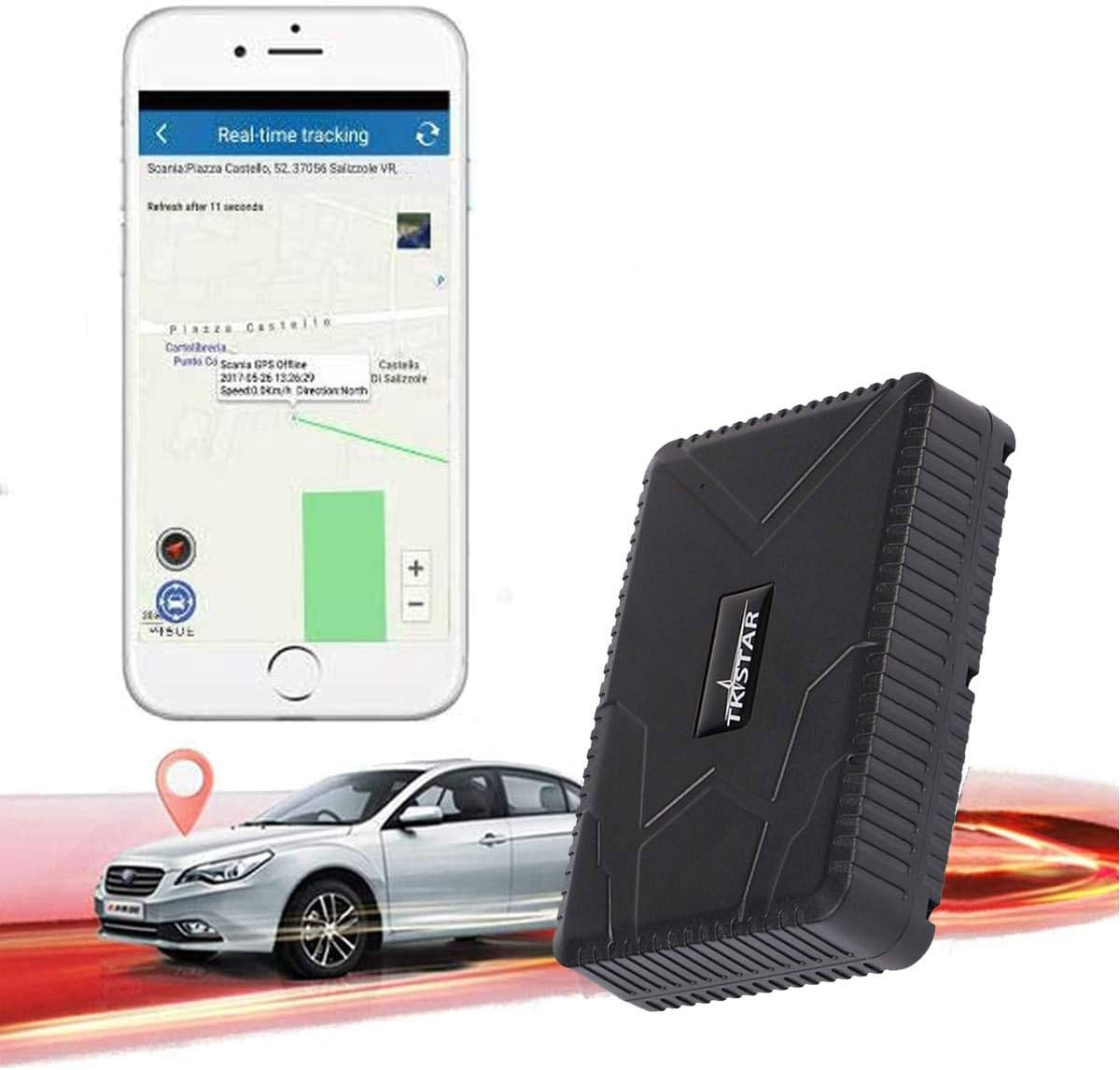 Tkstar Gps Tracker, Real Time Magnetic Hidden Tracking Device Car ...