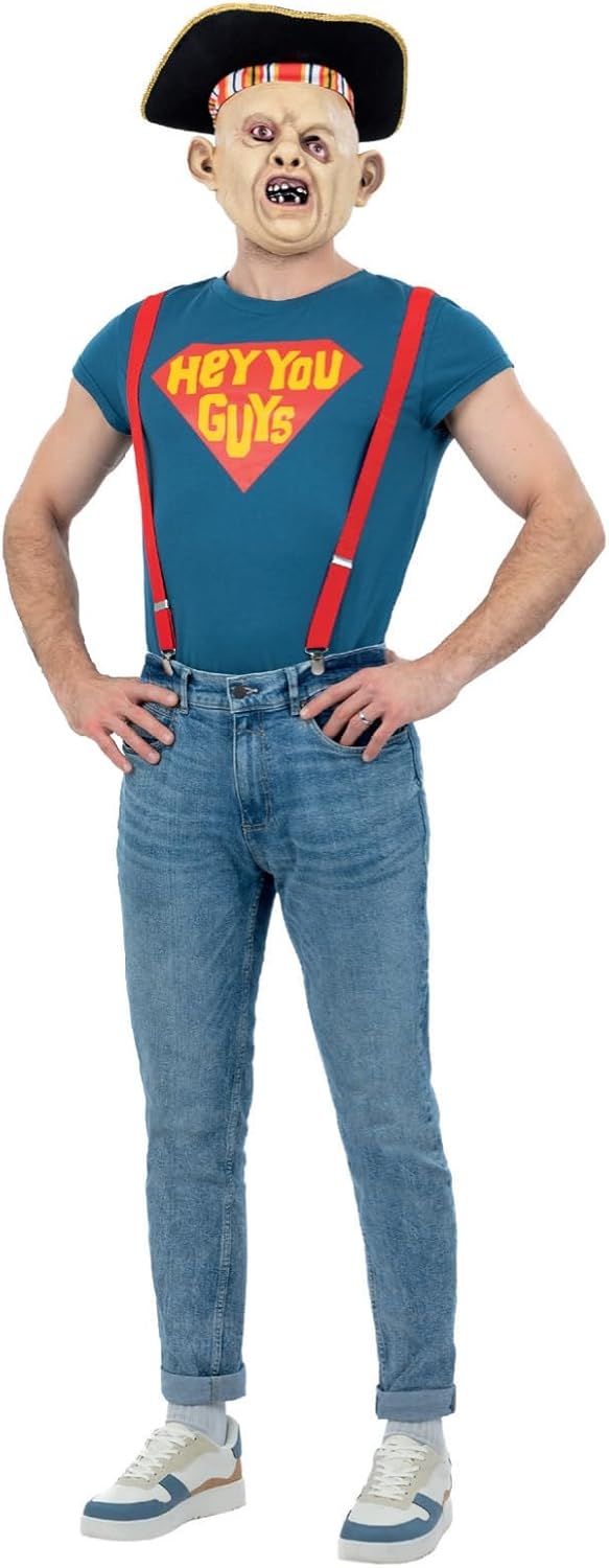 Smiffys The Goonies Sloth Costume Top, Braces, Hat, Mask, Officially ...
