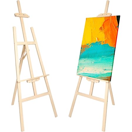 Amazon.com: TeqHome Adjustable Height Display Easel 63" to 69 ...