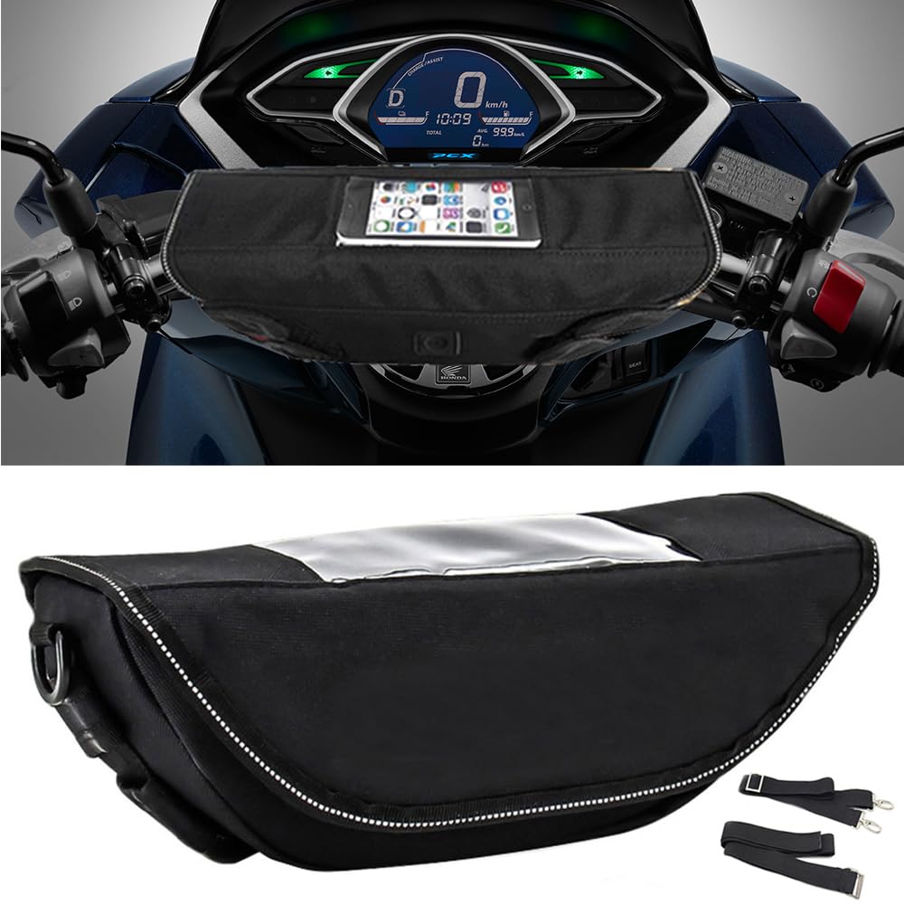Amazon | For ホンダ PCX 125 PCX 150 PCX160 オートバイハハンドルバー防水ナビゲーションバッグトラベルバッグ ...