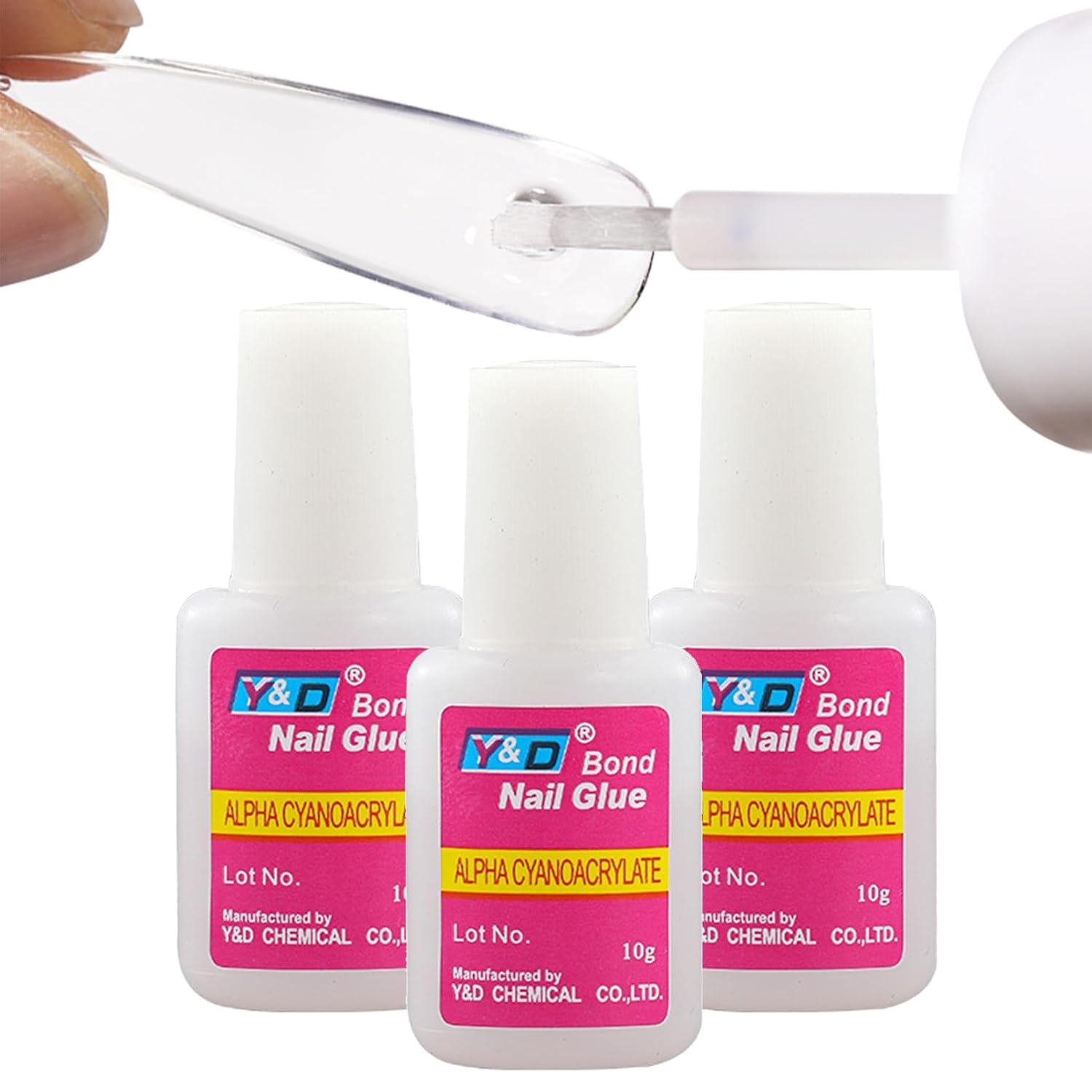 Nail Glue, Nail Glue Extra Strong with Brush, 30g Nail Glue for Acrylic ...
