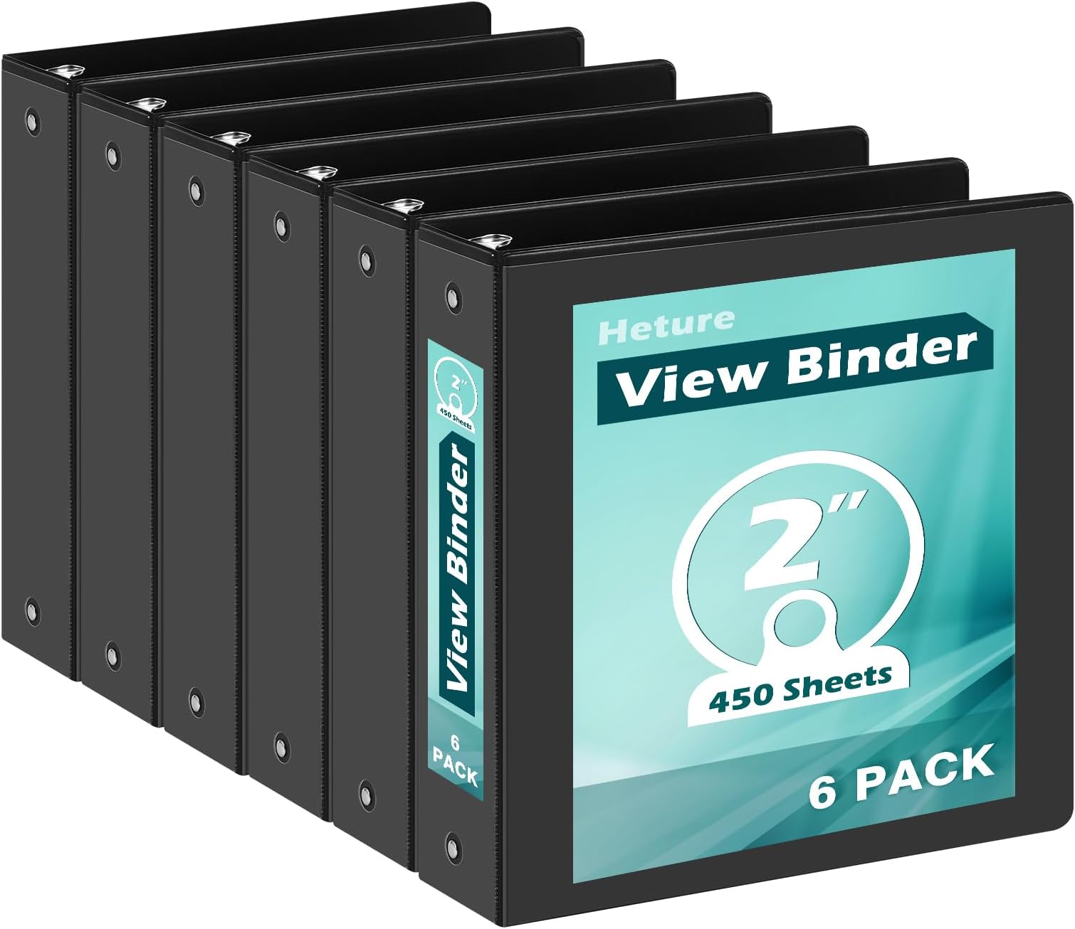 Amazon.com : Fulmoon 48 Pack 3 Ring Plastic Binders 1 Inch Bulk with 2 ...