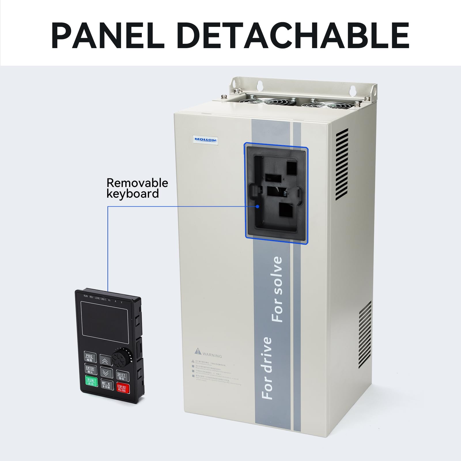 Snapklik.com : MOLLOM VFD 22KW 30HP 90A 220V Single Or Three Phase ...
