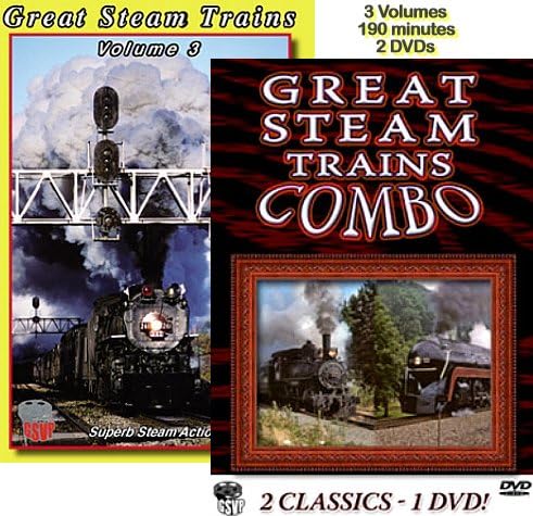 Great Steam Trains, The Complete Set, 3 Volumes on 2 DVDs: Amazon.co.uk ...