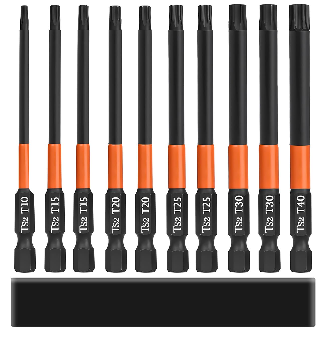 Saipe 10-Piece S2 Steel Star Bit Set for Impact Driver, 4 Inch Long ...