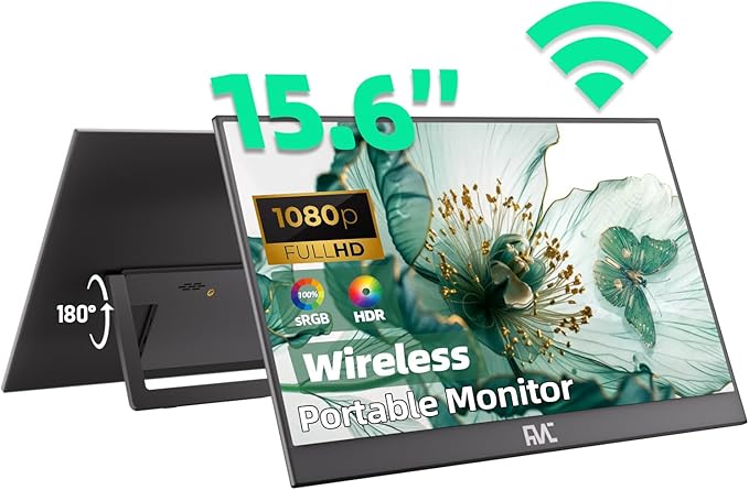 Amazon.com: FMC Wireless Portable Monitor 15.6 Inch WiFi Support ...