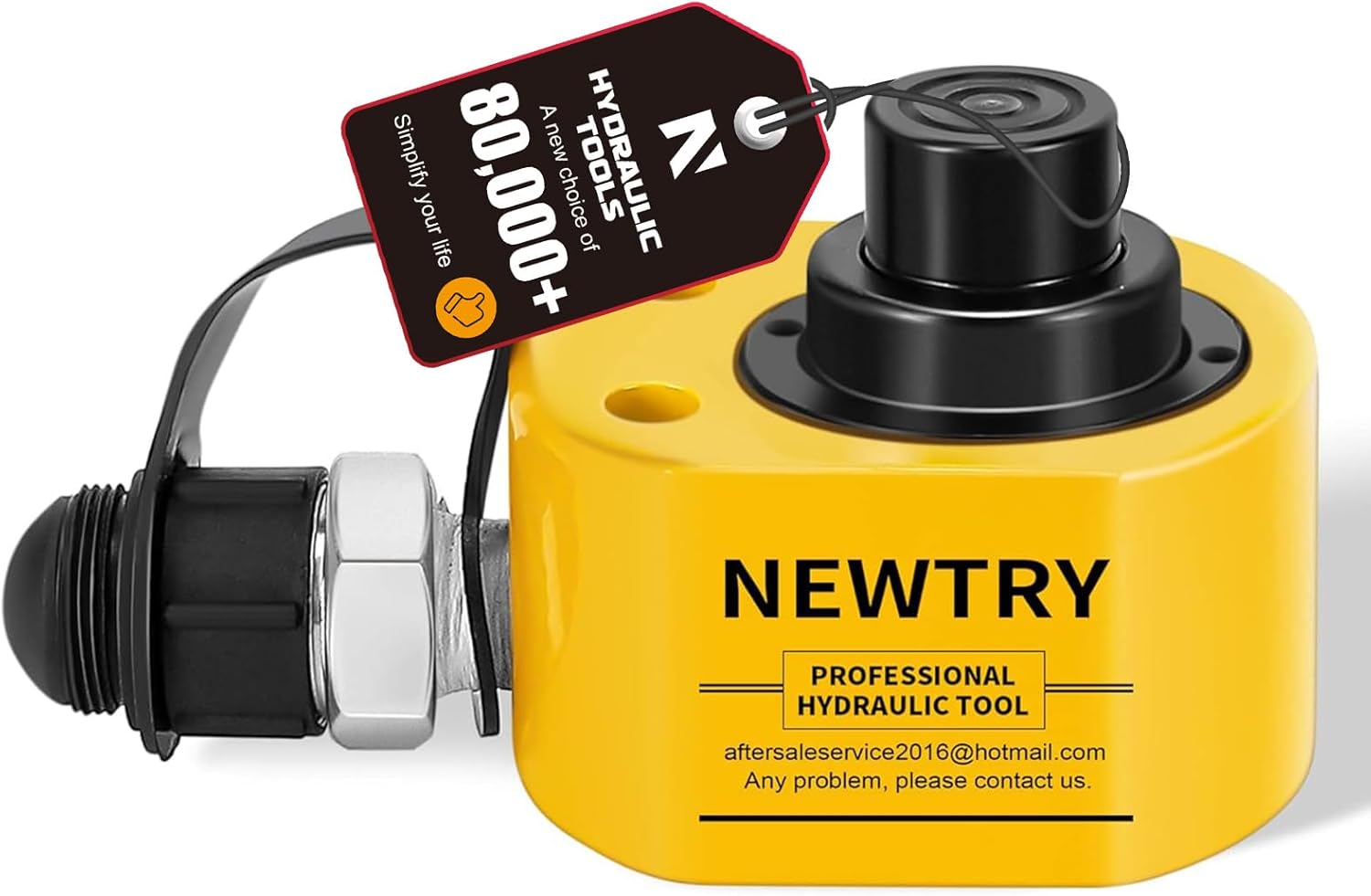 NEWTRY Low Profile Hydraulic Ram Jack Multi-Section Stoke Mini Protable ...