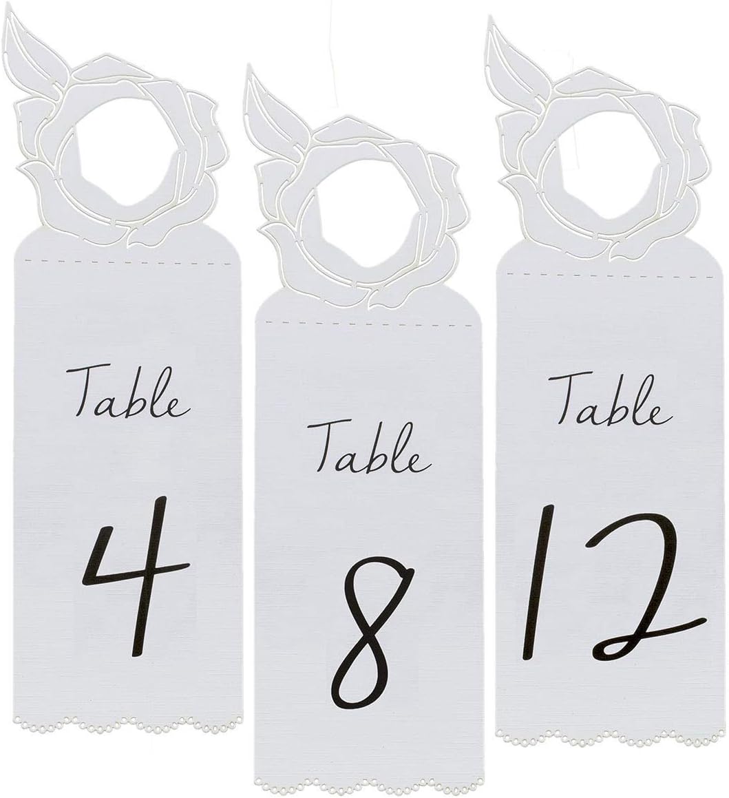 Amazon.com: Summer-Ray Laser Cut White Floral Champagne Wine Bottle ...