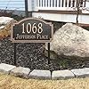 Amazon.com : Address Sign Lawn Mounted - Custom House Number Sign with ...