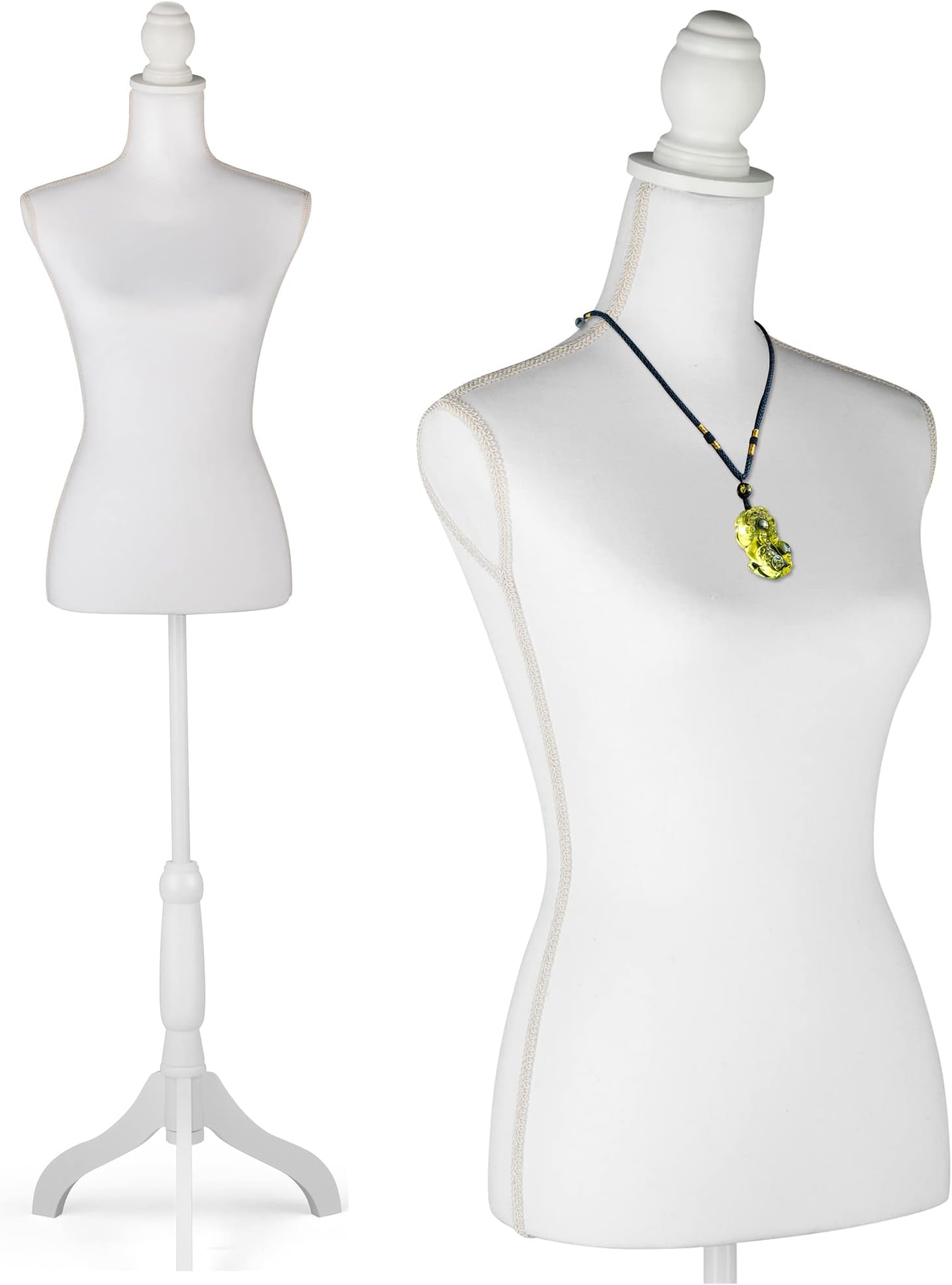 Amazon.com: NAVAdeal White Superb Lycra Mannequin Fabric Cover, 100% ...