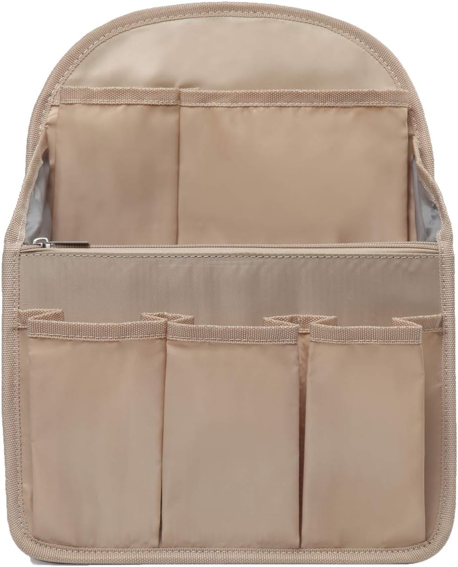 Amazon.com: Lightweight Backpack Insert Organizer, 15 Pockets Nylon ...