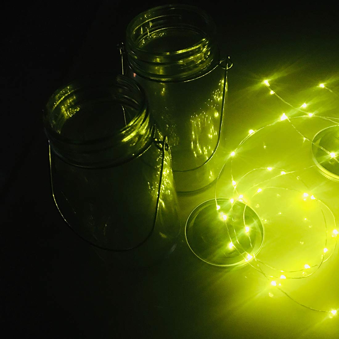 Solar Mason Jar Fireflies Jar Lights 2 Pack Large Size | Desertcart Sri ...