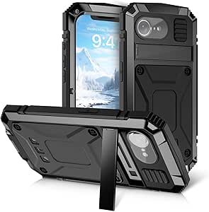 Amazon.com: Simicoo Compatible with iPhone 16E 2025 Metal Bumper Metallic Military Dust Proof ...