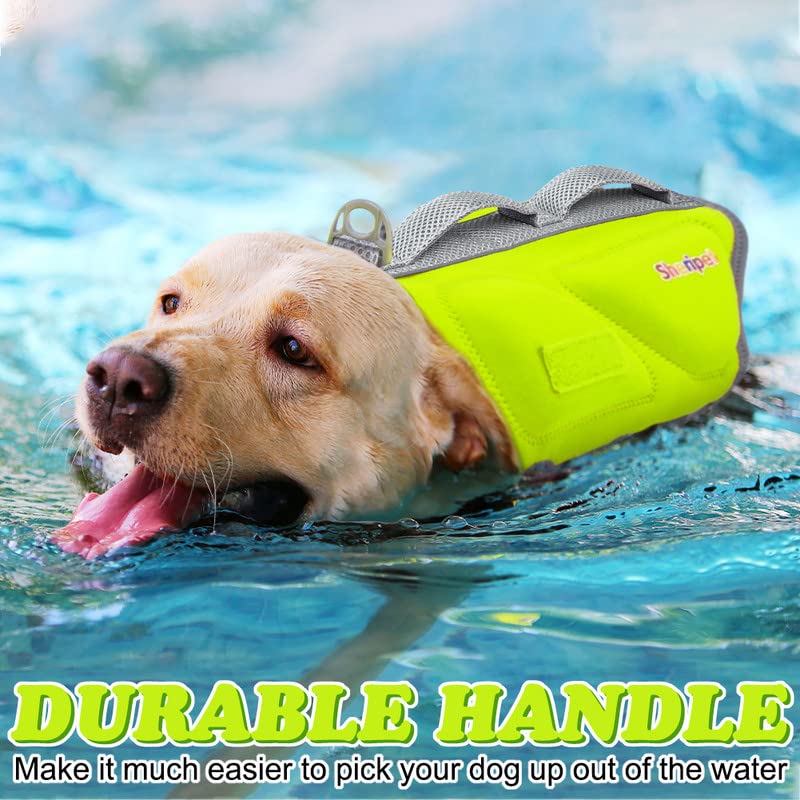 Sheripet Dog Life Jacket, Good Visibility Dog Life Vest for Swimming ...