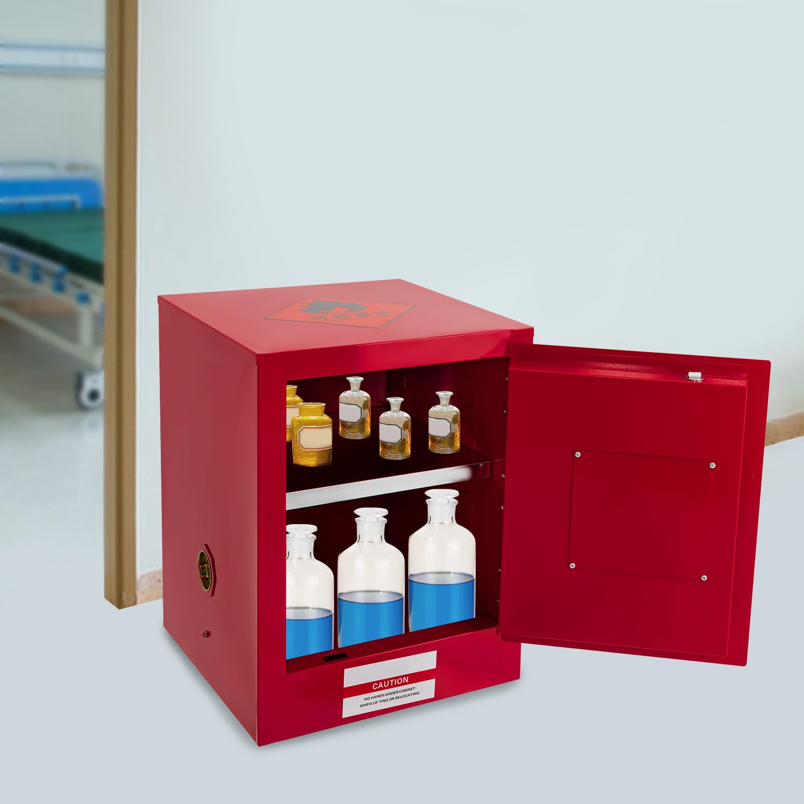 Chemical Explosion Proof Cabinet Oiveinya 4 Gallon Safety Storage ...