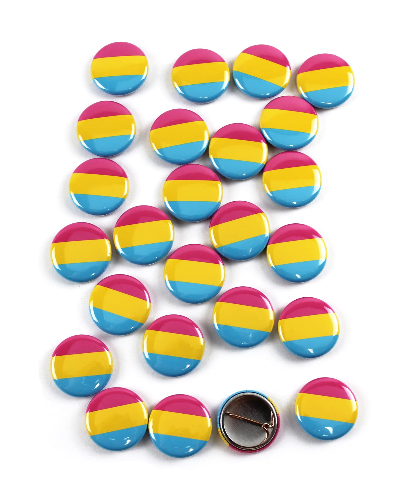 Amazon.com: LGBTQ+ Pansexual Pride Flag Pinback Buttons - 1 Inch Round ...