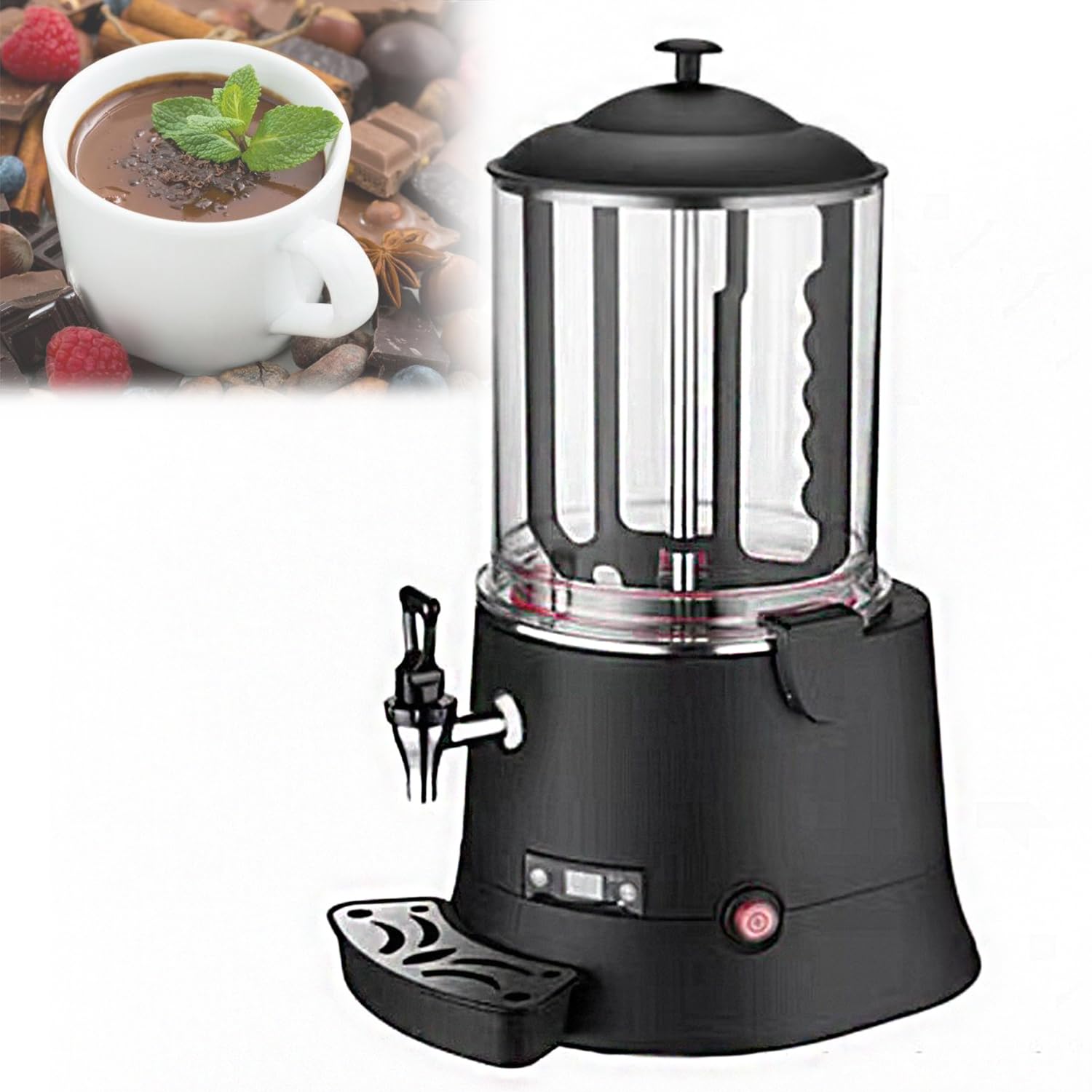 400W Commercial Chocolate Melting Maker, 5L/10L Hot Chocolate Maker ...