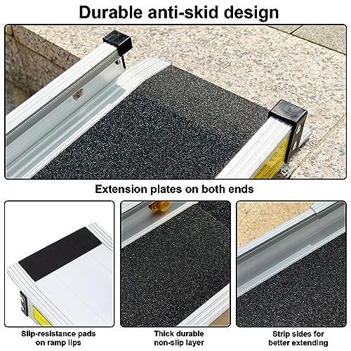 Snapklik.com : Redder Redder 3 To 5 FT Wheelchair Ramps, Retractable ...