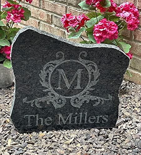Amazon.com: Personalized Garden Stones - Granite Yard Stones with ...