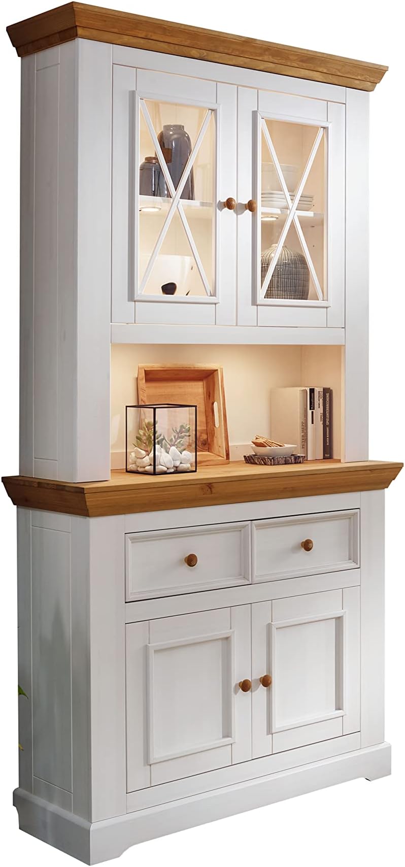 Casa Padrino Großer Shabby Chic Landhaus Stil Schrank mit 6 Türen und ...