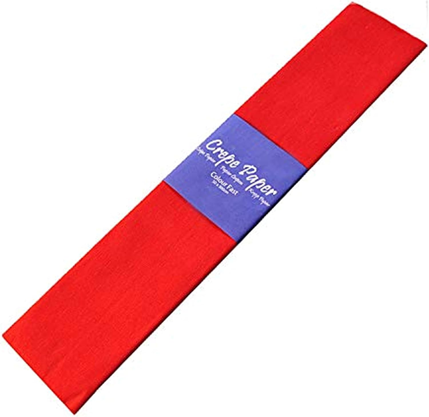 Diamante Crafts Crepe Paper - Red, 3m x 0.5m, 17gsm, Decorative ...