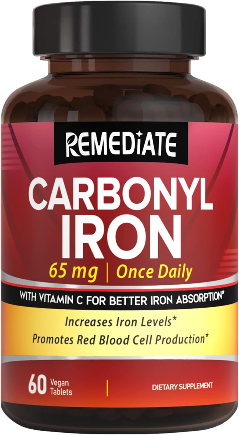 Amazon.com: REMEDIATE Carbonyl Iron with Vitamin C, Optimal Absorption ...