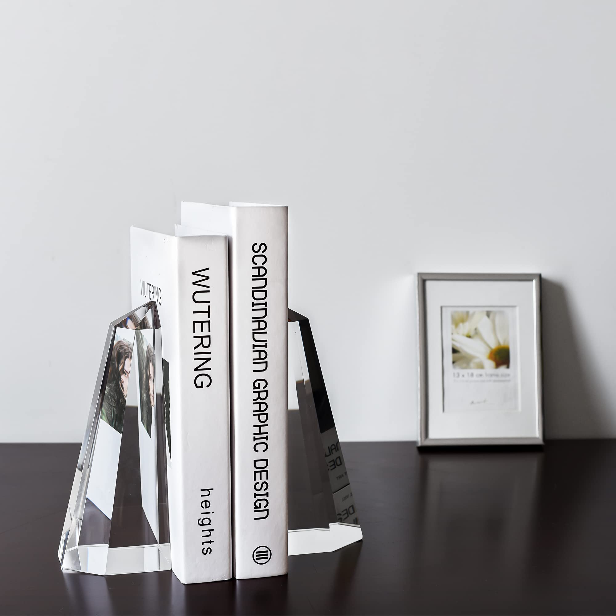 Snapklik.com : Kitcom Handmade Crystal Bookends Half-Obelisk Design