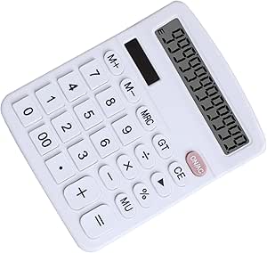 Amazon.com : Desktop Calculator, Solar Calculator 12 Digit Arithmetic ...