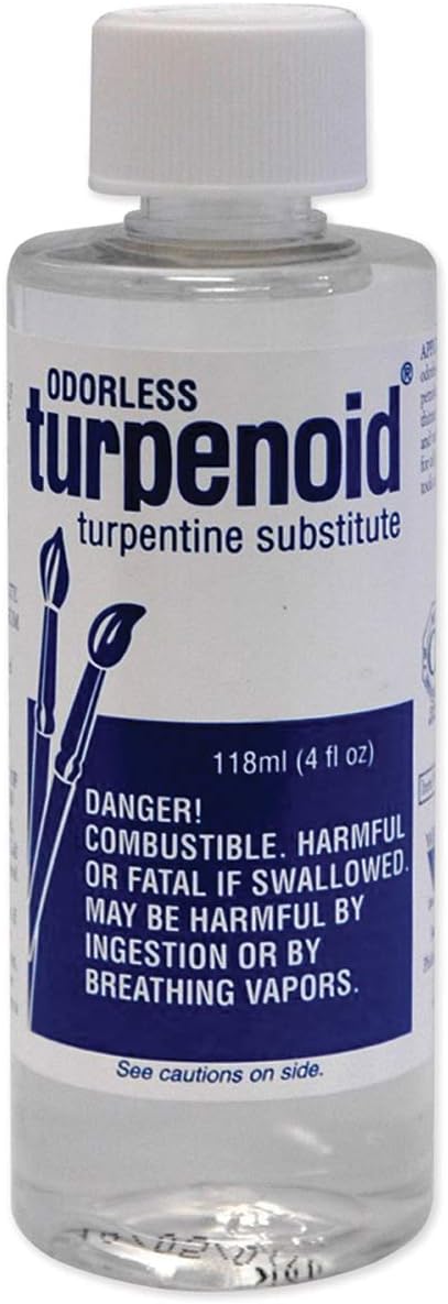 Amazon.com : Chartpak Odorless Turpenoid-4oz Fabric (Packaging May Vary ...