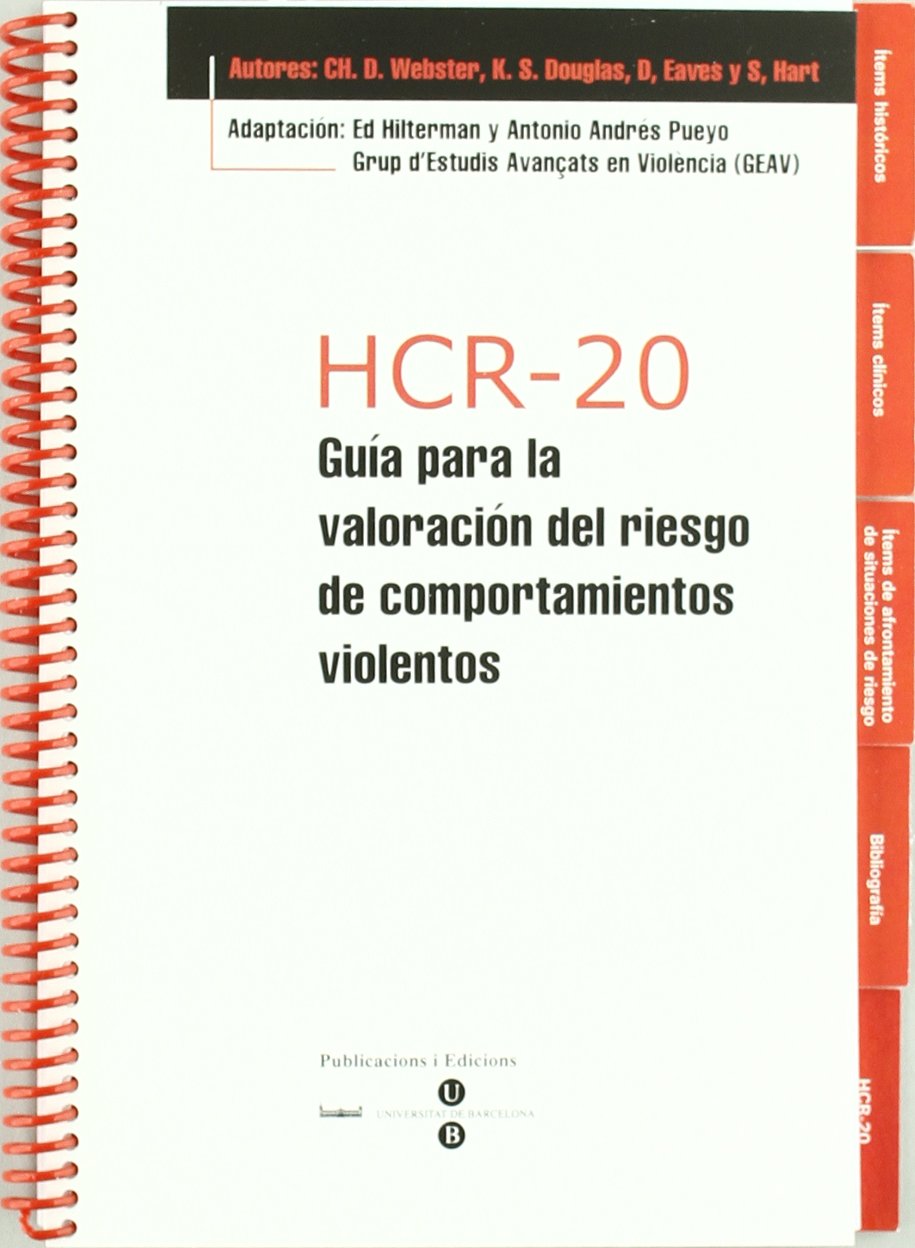 Hcr-20 - Guia Para La Valoracion Del Riesgo : Amazon.com.mx: Libros
