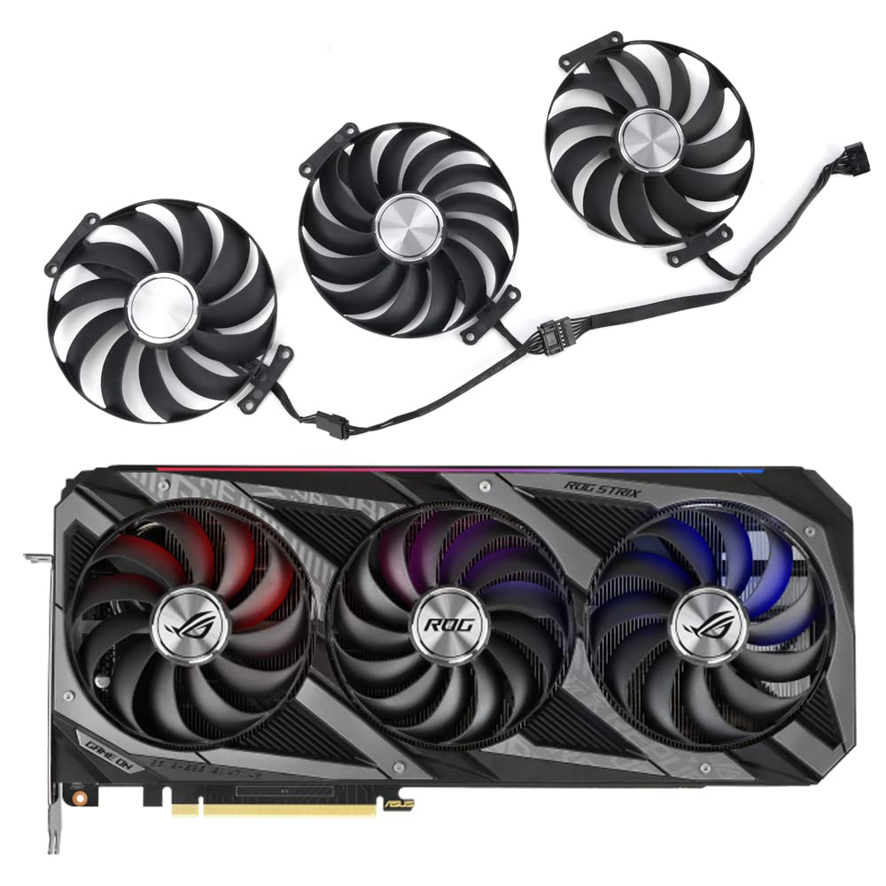 Buy inRobert 95MM T129215SU 12V 0.5A 7Pin Graphics Card Fan for ASUS ROG Strix RX 6700XT 6800 ...