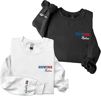 Amazon.com: Generic Custom Dispatcher Sweatshirt, Custom Design on ...