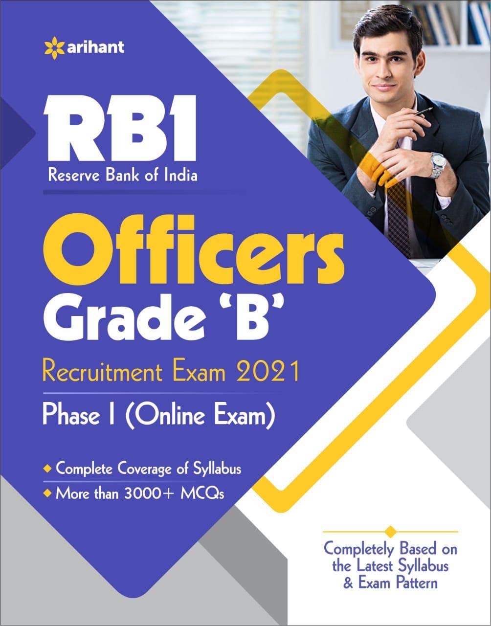 Reserve Bank of India RBI Officers Grade B Exam 2021 Phase-1 ( Online ...