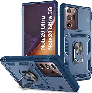 Amazon.com: PASNEW Case for Samsung Note 20 Ultra,Camera Cover Slide ...