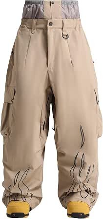Amazon.com: GSOU SNOW Men Baggy Snowboard Pants Women Snow Pants ...