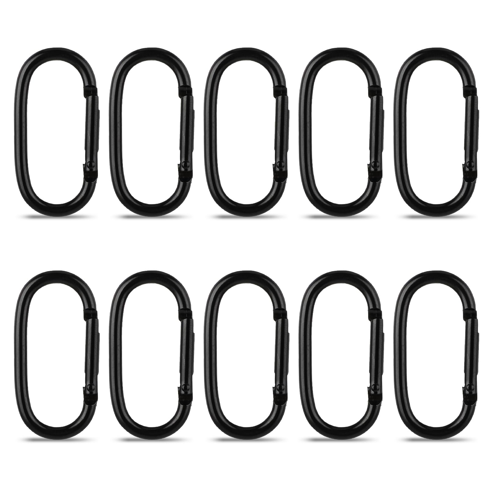 Amazon.com: 10pcs Carabiner Clip, Small Locking Carabiner, Aluminum ...