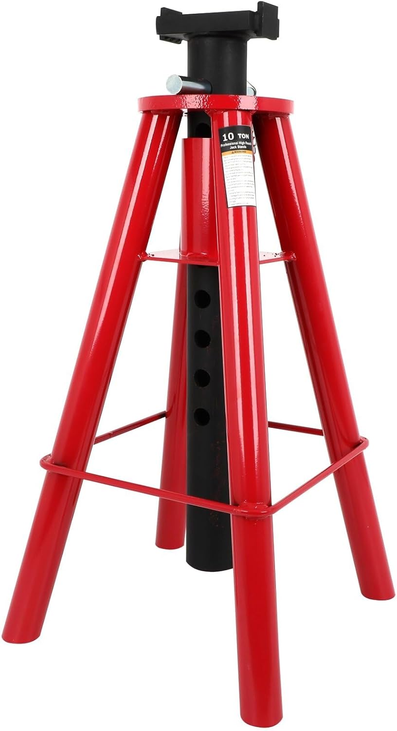 Amazon.com: AUTOMUTO Heavy Duty 10 Ton Pin Type Jack Stand for Car ...