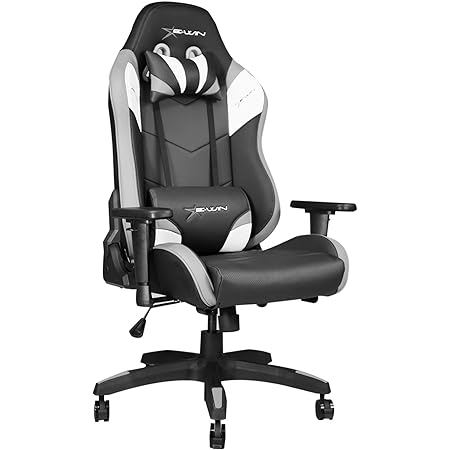 Amazon.co.jp: E-WIN ゲーミングチェア オフィスチェア 前傾チルト リクライニング 肉厚 高さ調整 通気性 腰痛 椅子 前傾機能 最大荷重150kg ブルー CP-BC5B ...