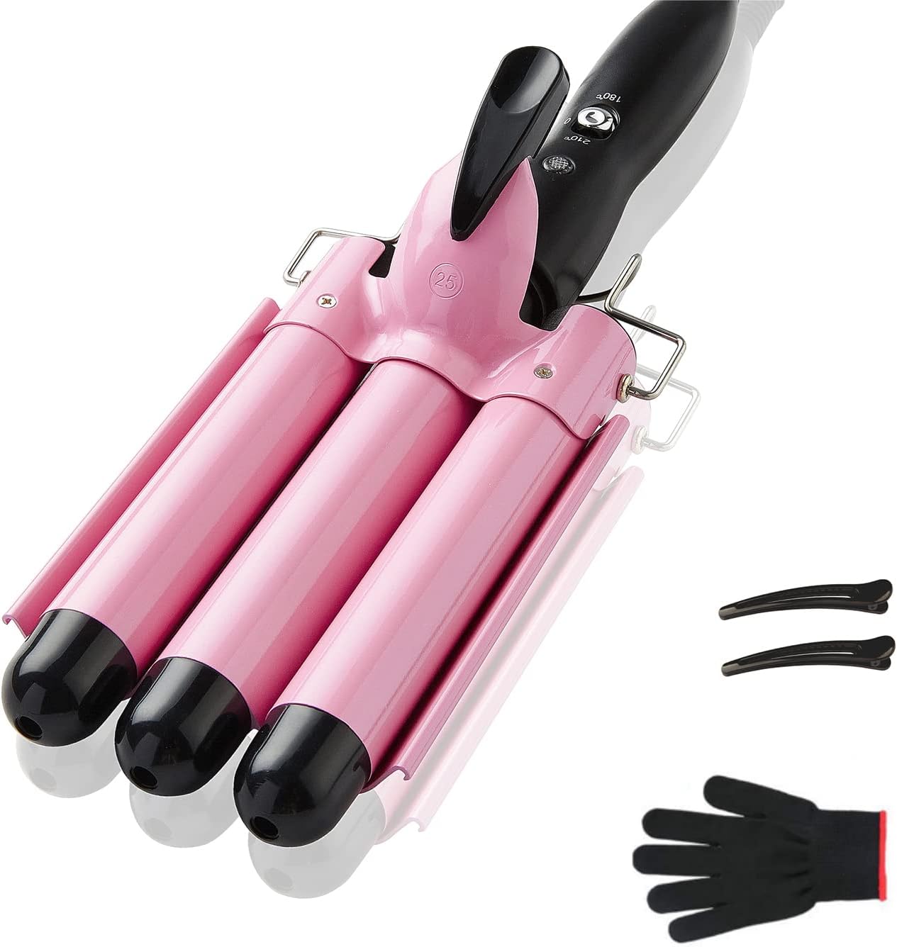 Amazon.com: Coidak Hair Waver, 1 Inch 3 Barrel Curling Iron Wand 25mm ...