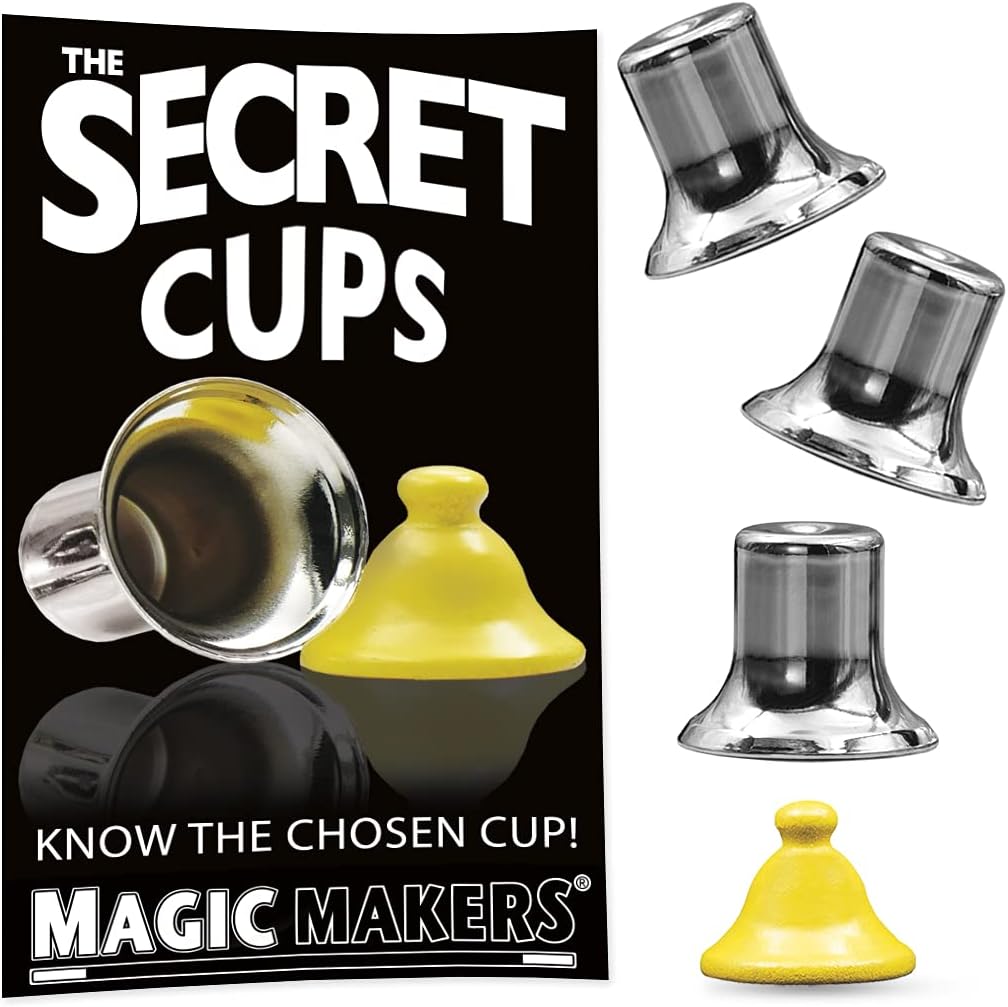 Amazon.com: Magic Makers Secret Cups Magic Trick - 3 Cups with Yellow ...