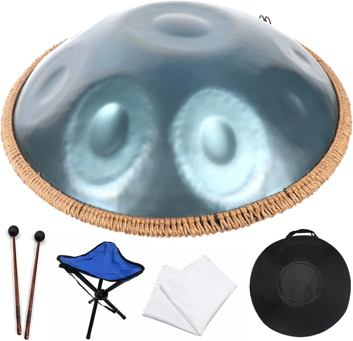 Amazon.com: AETOO Handpan Drums Sets D Minor 22 inches 10 notes 432hz ...