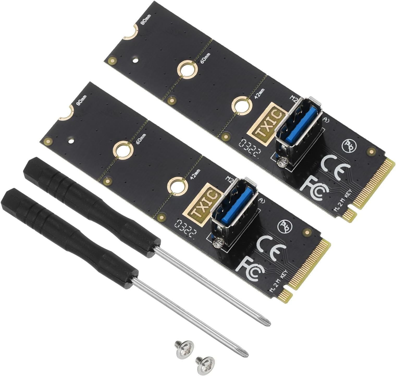 Amazon.com: MECCANIXITY M.2 NVME to USB3.0 PCI-E Riser M2 Slot Extended ...