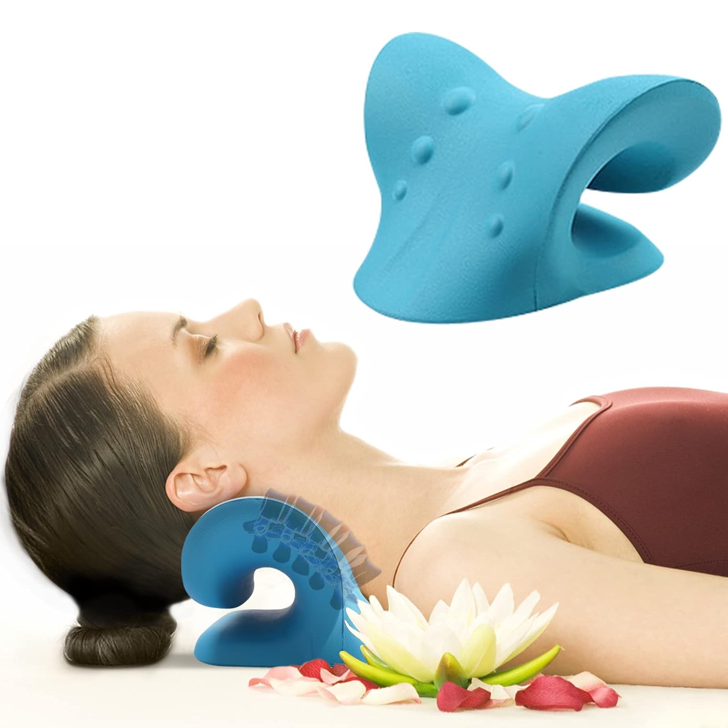 Amazon.com : Neck and Shoulder Relaxer Cervical Traction Device Neck ...