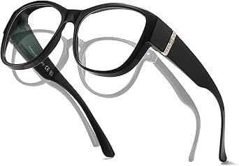 Amazon.com: Xfeel Anti Blue Light Glasses Over Prescription Glasses Fit Over Blue Filter Glasses ...