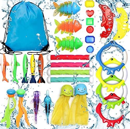 AM ANNA Diving Toys,30 Pcs Underwater Swimming Pool Toys for Kids ...