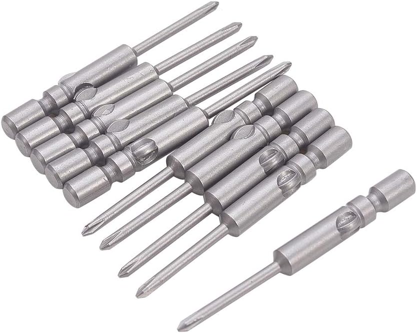 Utoolmart 4mm Round Shank 40mm Length 1.6mm PH00 Magnetic Screwdriver ...