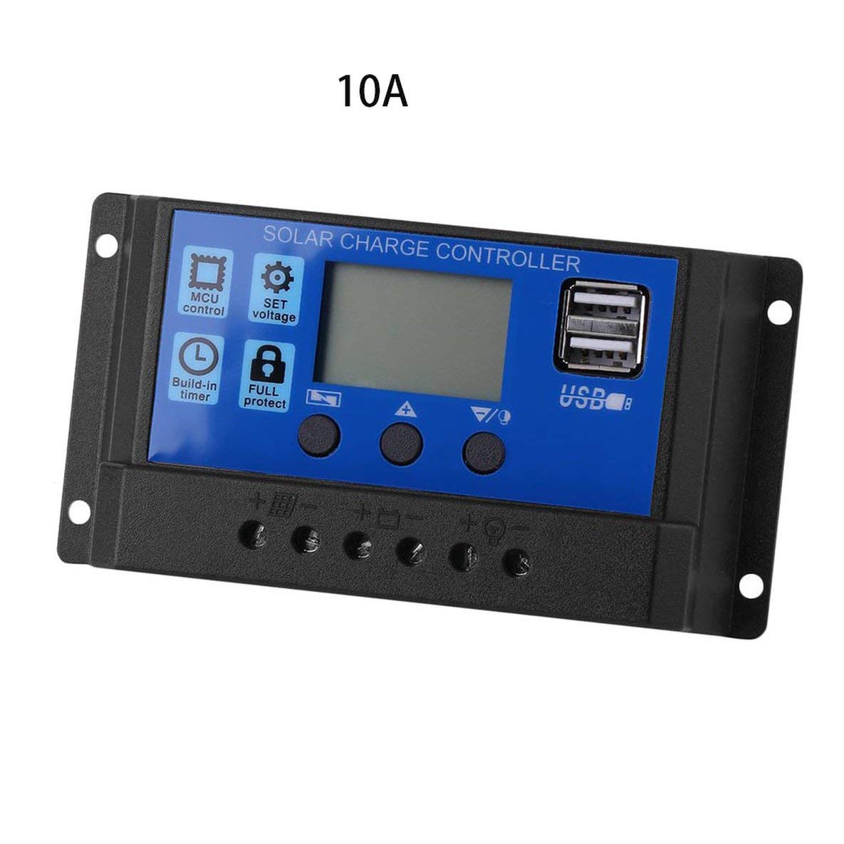 Buy Noradtjcca Solar Charge Controller Display Dual USB Solar Charger ...