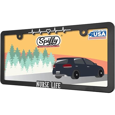 Amazon.com: Sign Destination Metal License Plate Frame Nurse ...