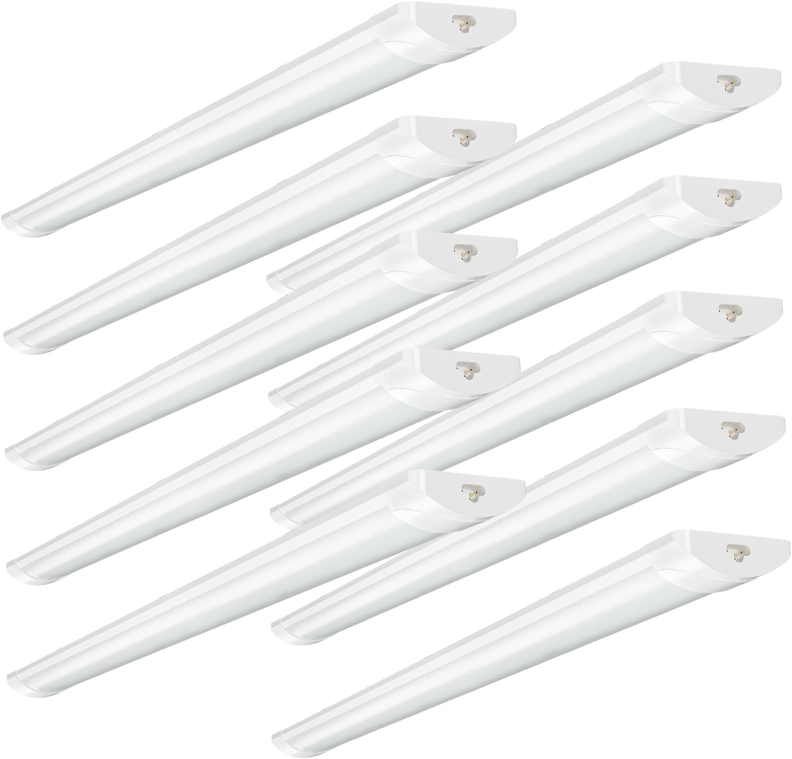 Bellanny 10Pack 40W LED Batten Light 6500K Daylight, 4ft 115cm Linkable ...
